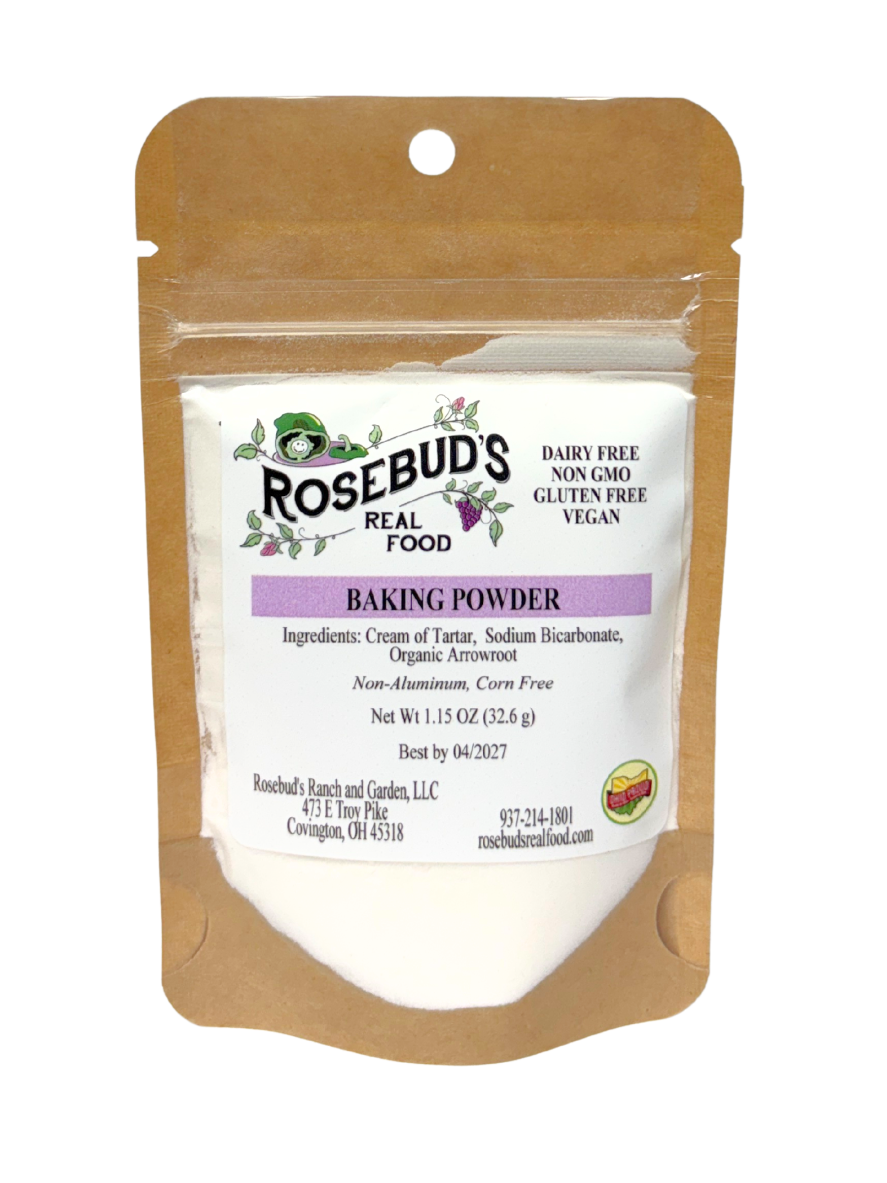 Baking Powder (Corn Free) – Rosebud's Real Food