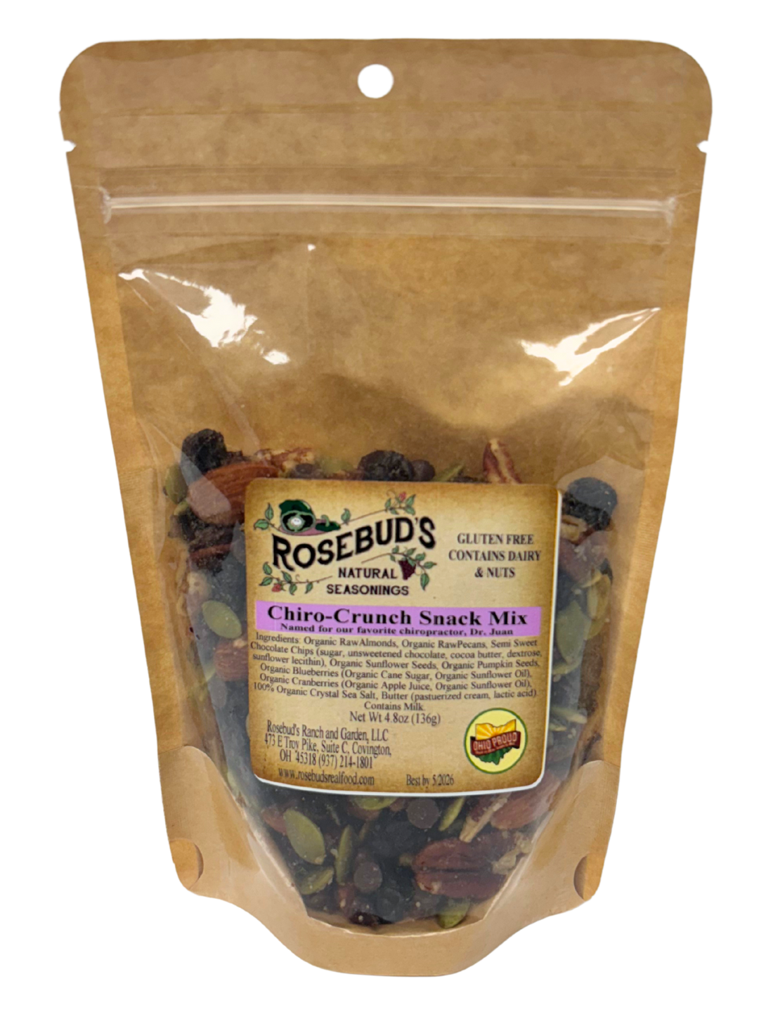 Chiro-Crunch Snack Mix – Rosebud's Real Food