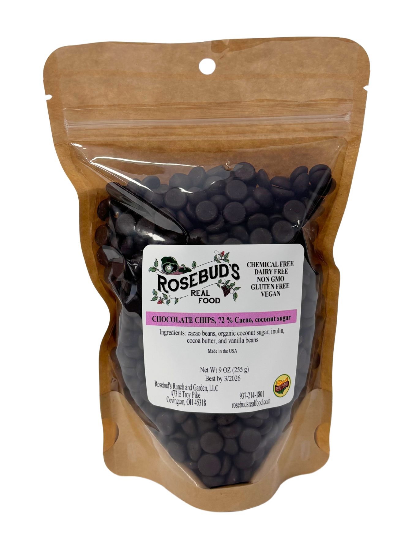 Chocolate Chips, Semi-Sweet, Sugar Free and Coconut Sugar – Rosebud's Real Food