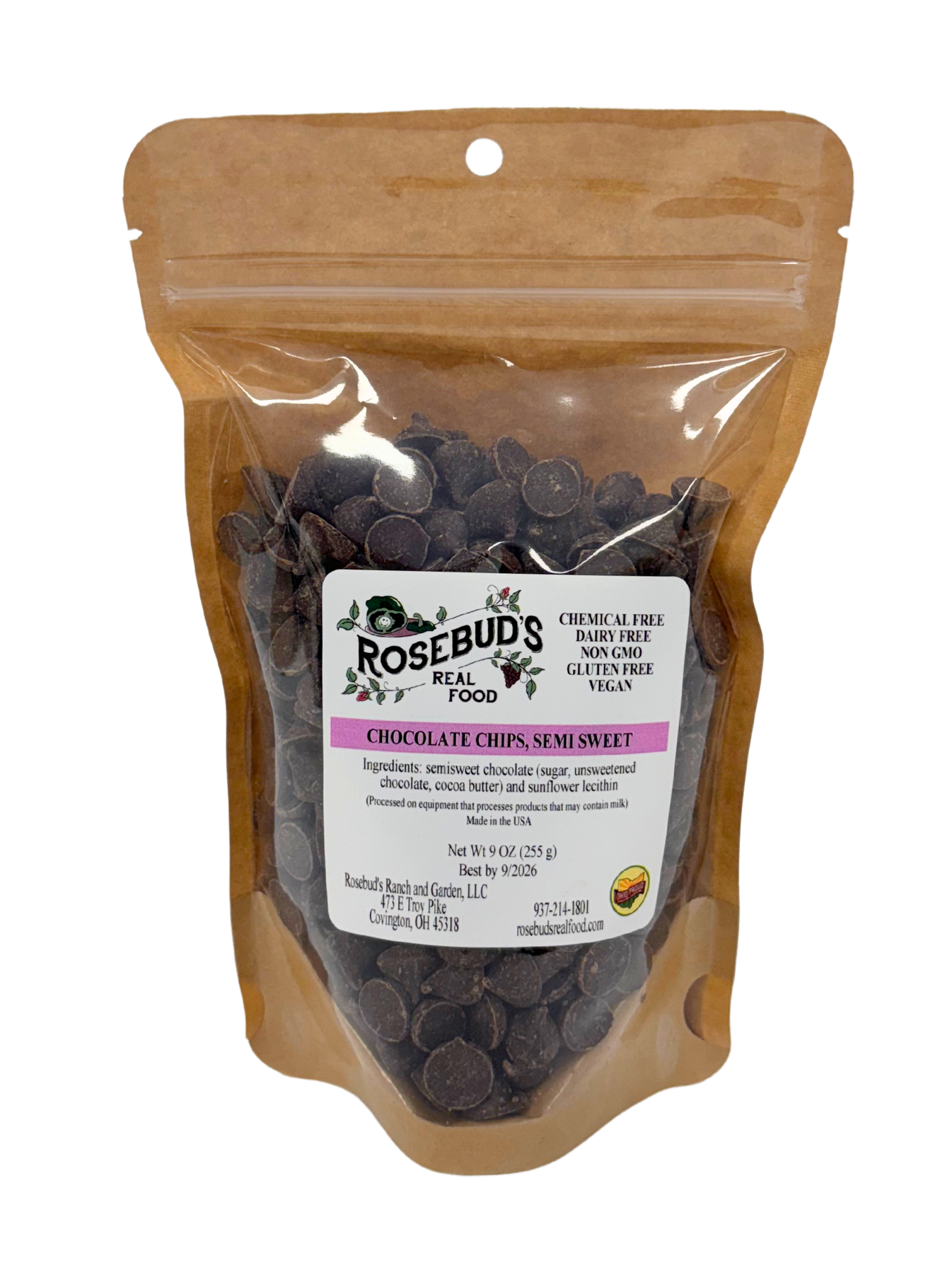 Chocolate Chips, Semi-Sweet, Sugar Free and Coconut Sugar – Rosebud's Real Food