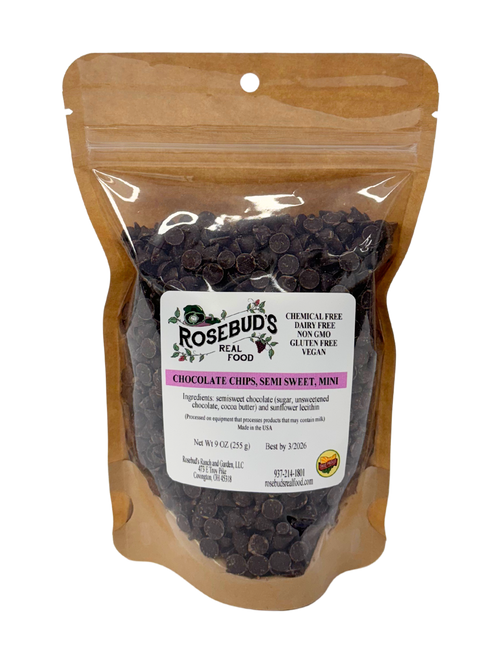Chocolate Chips, Semi-Sweet, Sugar Free and Coconut Sugar – Rosebud's Real Food