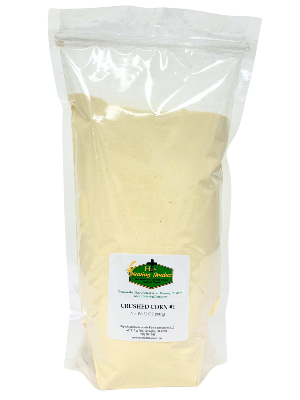Whole Cell Crushed Corn #1, His Saving Grains – Rosebud's Real Food