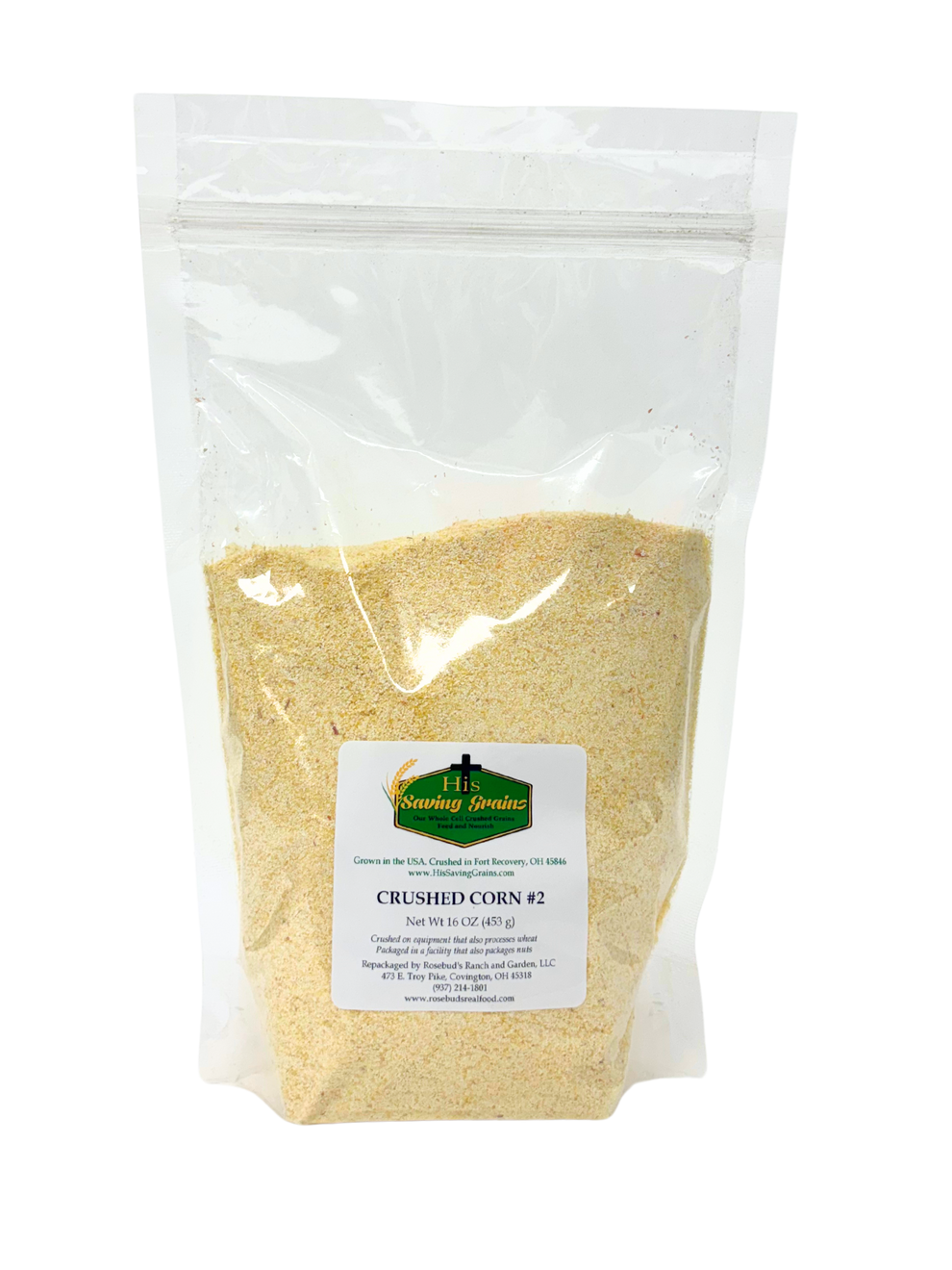 Whole Cell Crushed Corn #2, His Saving Grains – Rosebud's Real Food