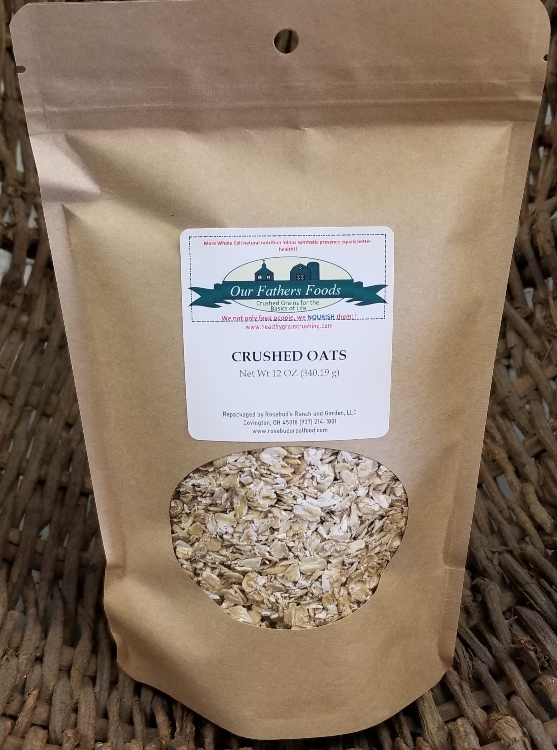 Crushed Rolled Oats, His Saving Grains – Rosebud's Real Food