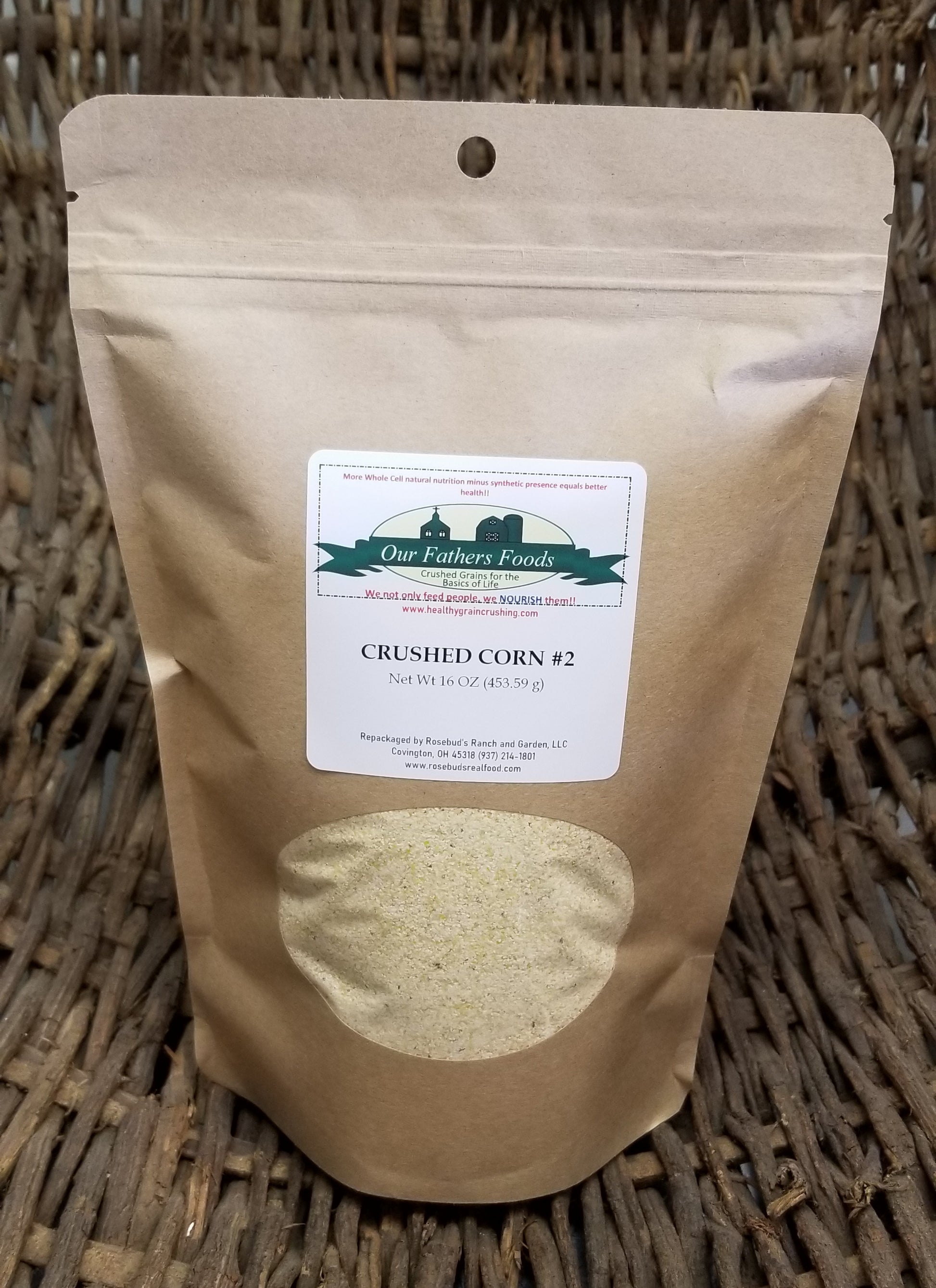 Whole Cell Crushed Corn #2, His Saving Grains – Rosebud's Real Food