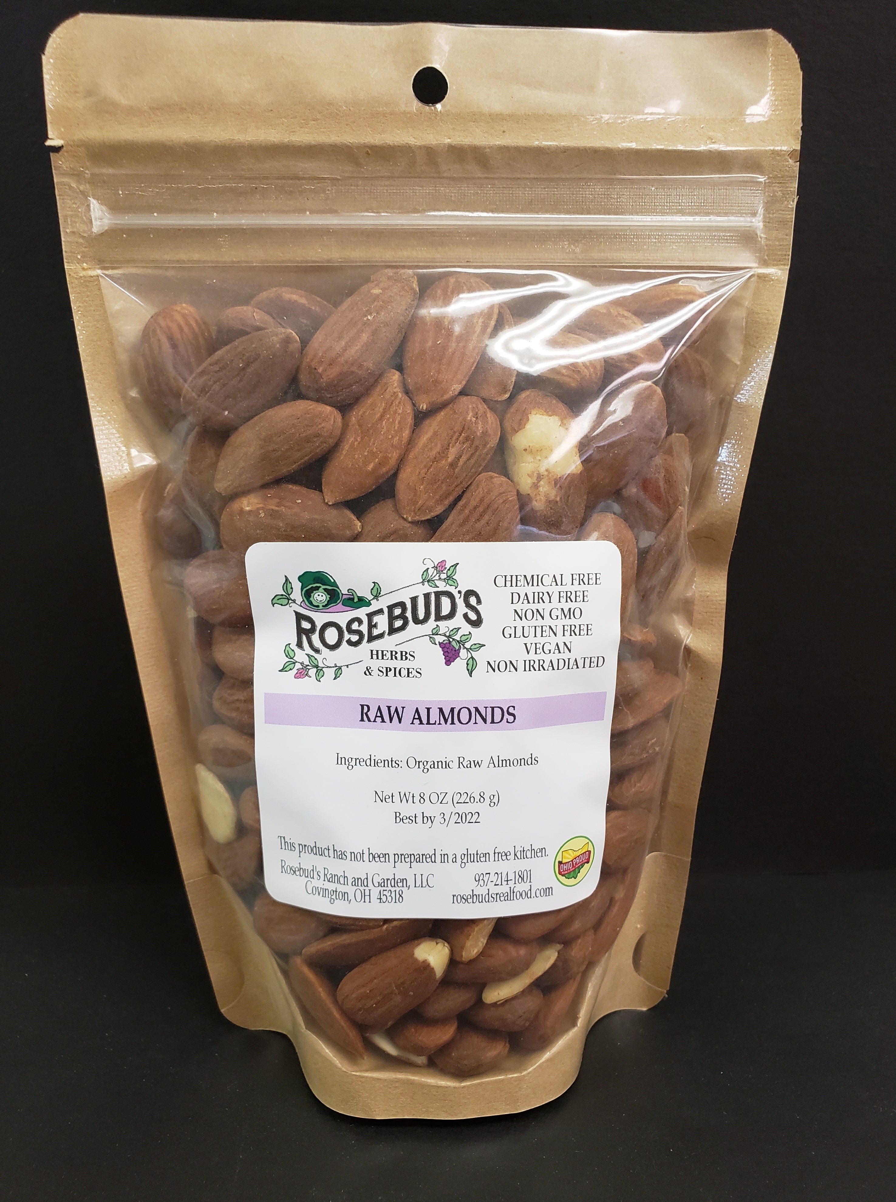 Almonds, Raw – Rosebud's Real Food