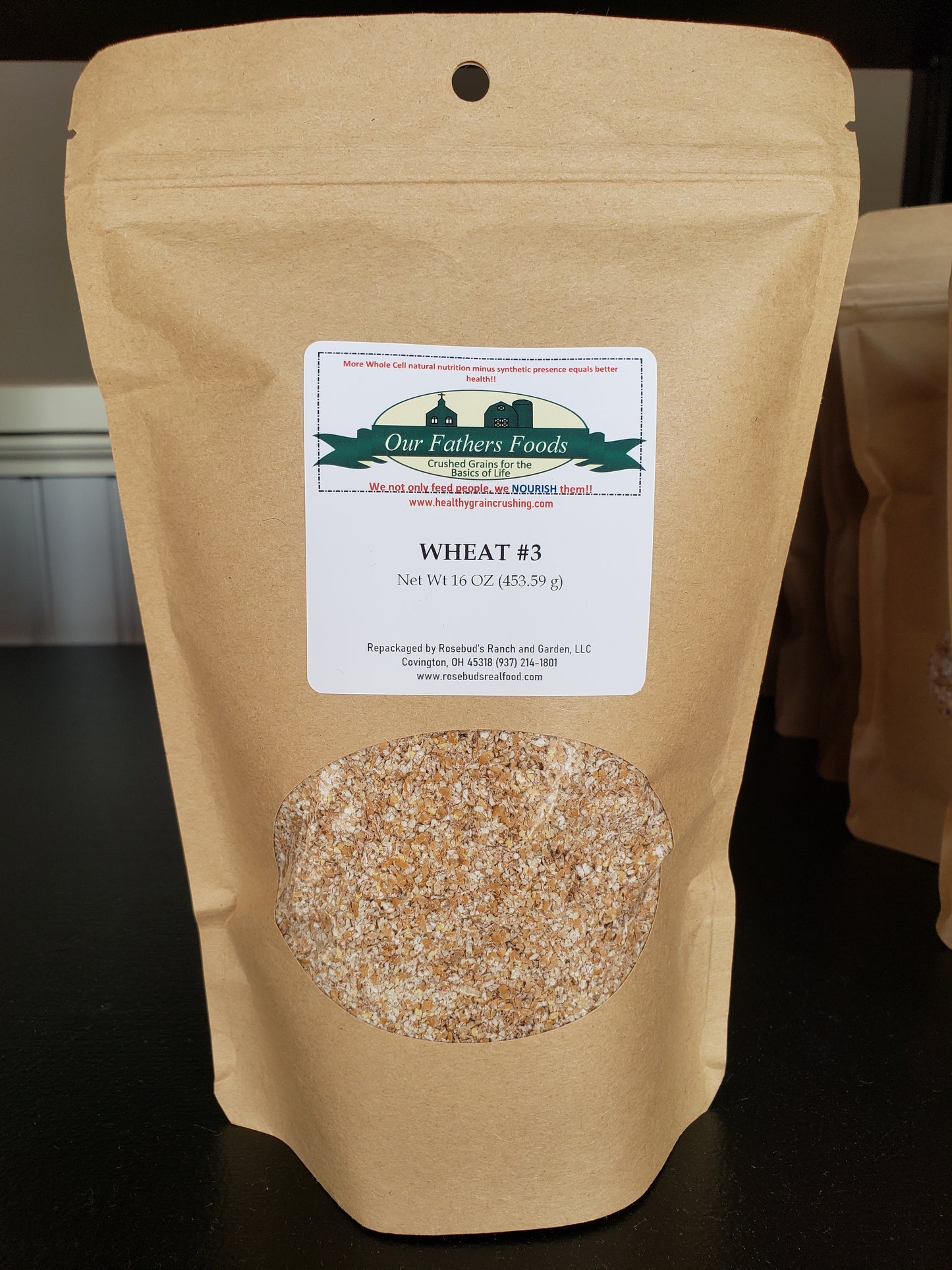 Crushed Whole Cell Wheat #3, His Saving Grains – Rosebud's Real Food